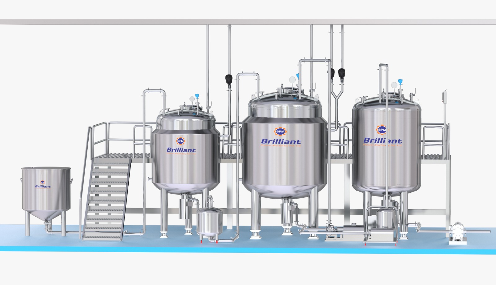 Automatic Liquid Oral - Syrup MFG Plant - Brilliant Process Machinery
